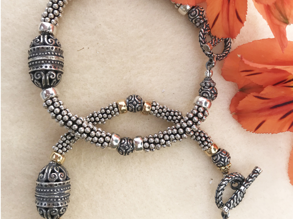 Bali Style Sterling Silver and 14K Gold fill Bracelets | MAD Dreams Jewelry